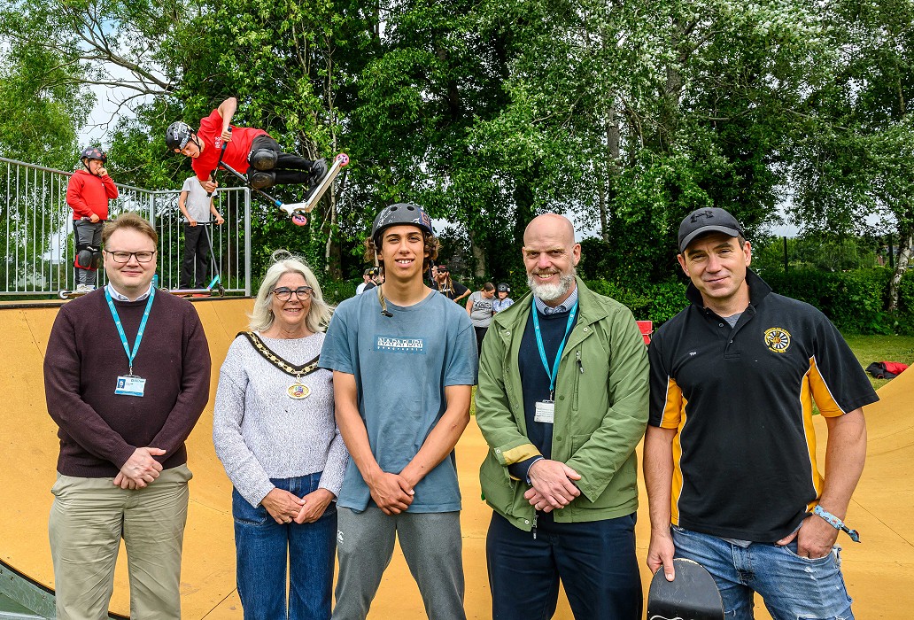 New Skate Ramp Officially Opens at North Poulner Play Area