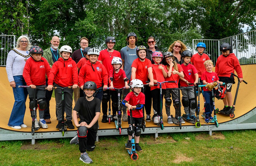 New Skate Ramp Officially Opens at North Poulner Play Area